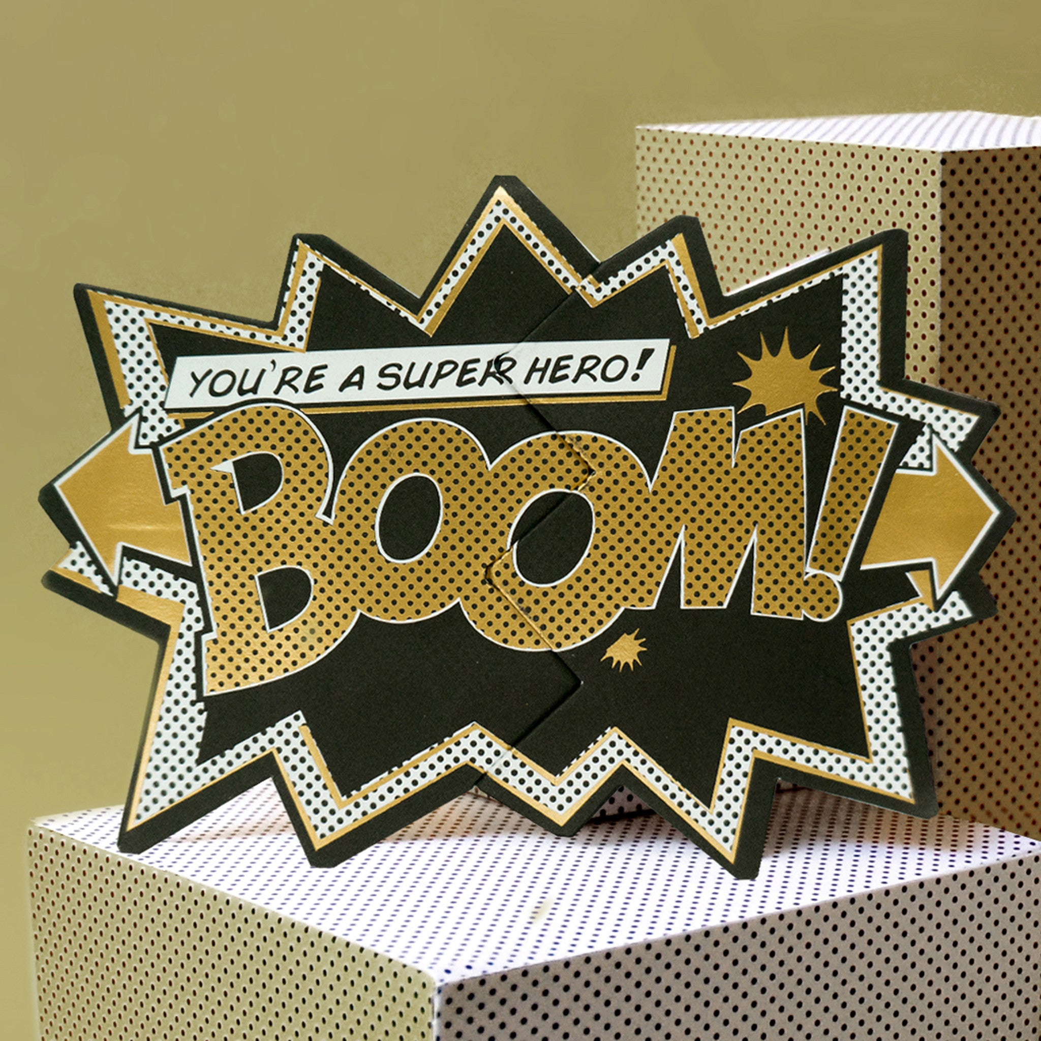 'Luxury Edition Gold Boom' Action Card – My Design Collections